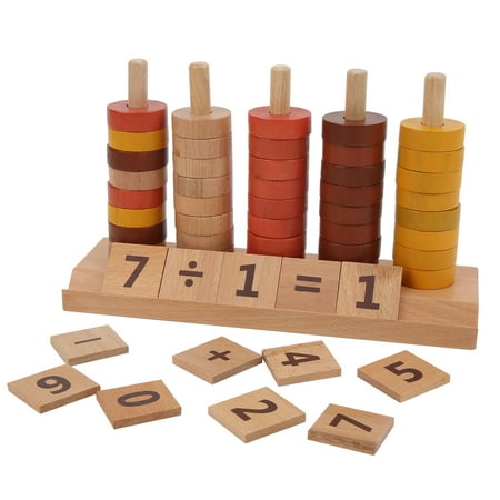 Wooden Counting Toy, Learning Education Toy Wood Number Learning Toy ...