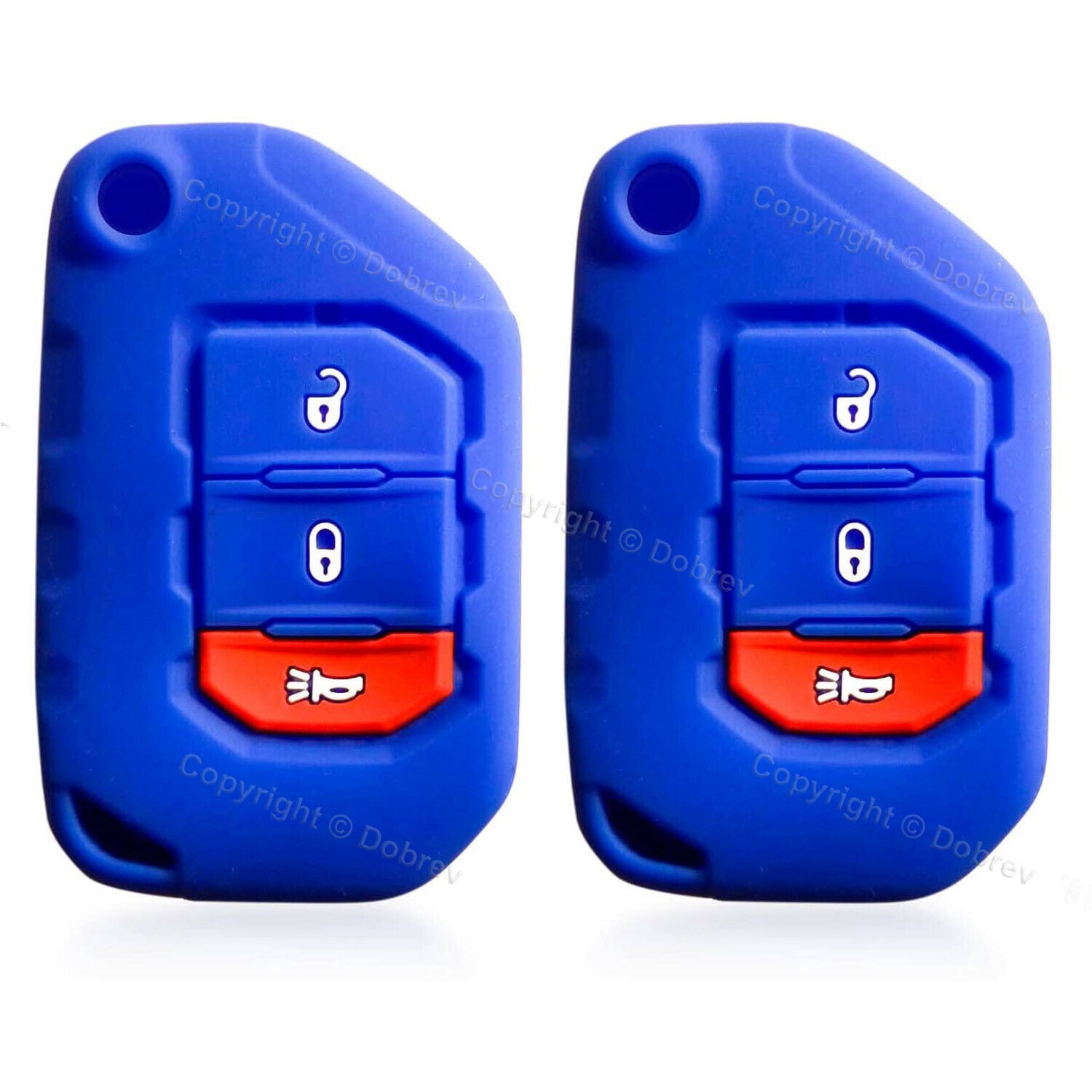 Silicone Case Fob Cover Entry Holder for Jeep Wrangler Gladiator 2020 ...