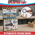 28-piece first aid kit - including 10 splinter removers, magnifying ...
