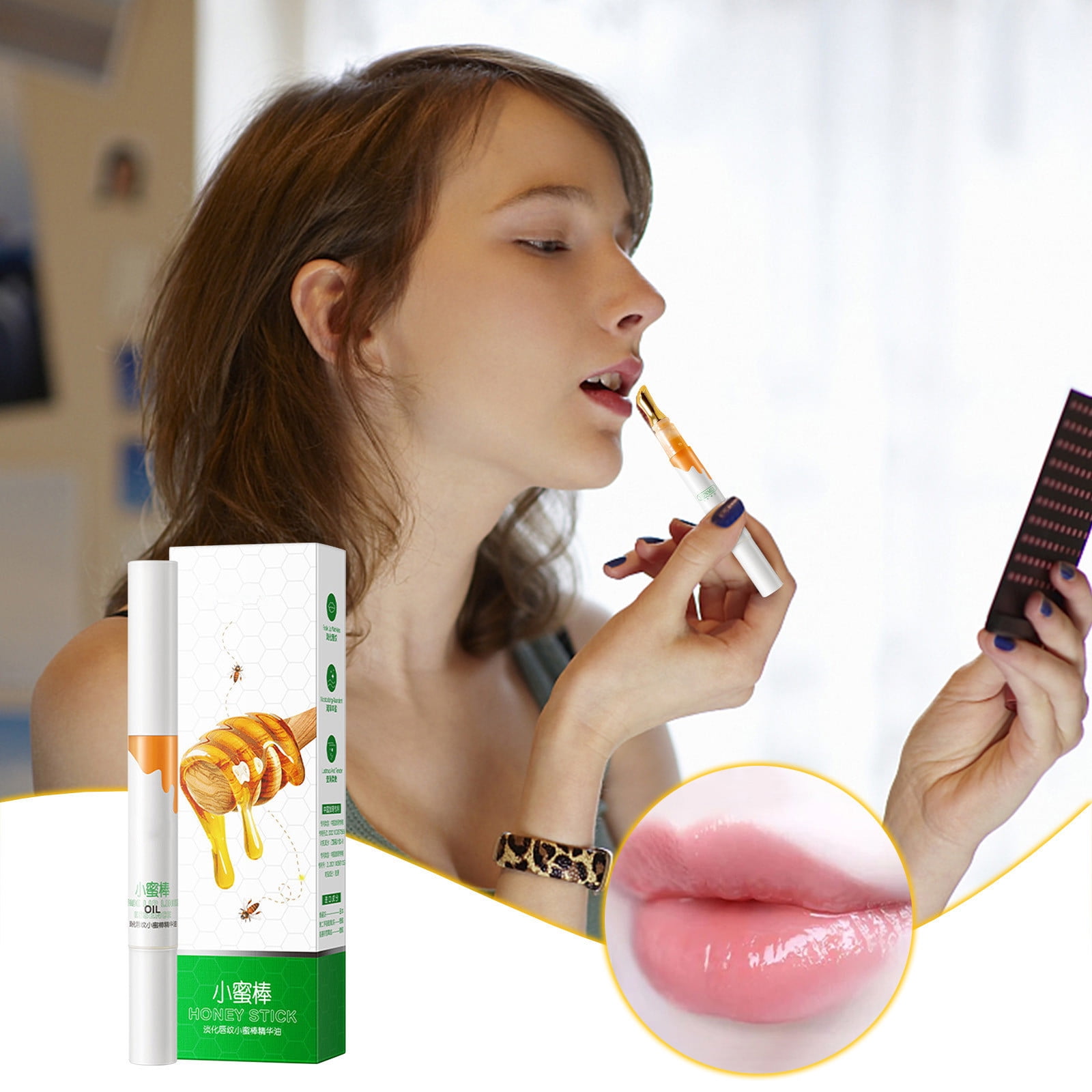 Aceite labial Bálsamo labial con extracto de panal | Repara, nutre y ...