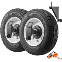 VEVOR Shipping Container Wheels 6-Lug Wheels Kit, Heavy Duty Shipping ...