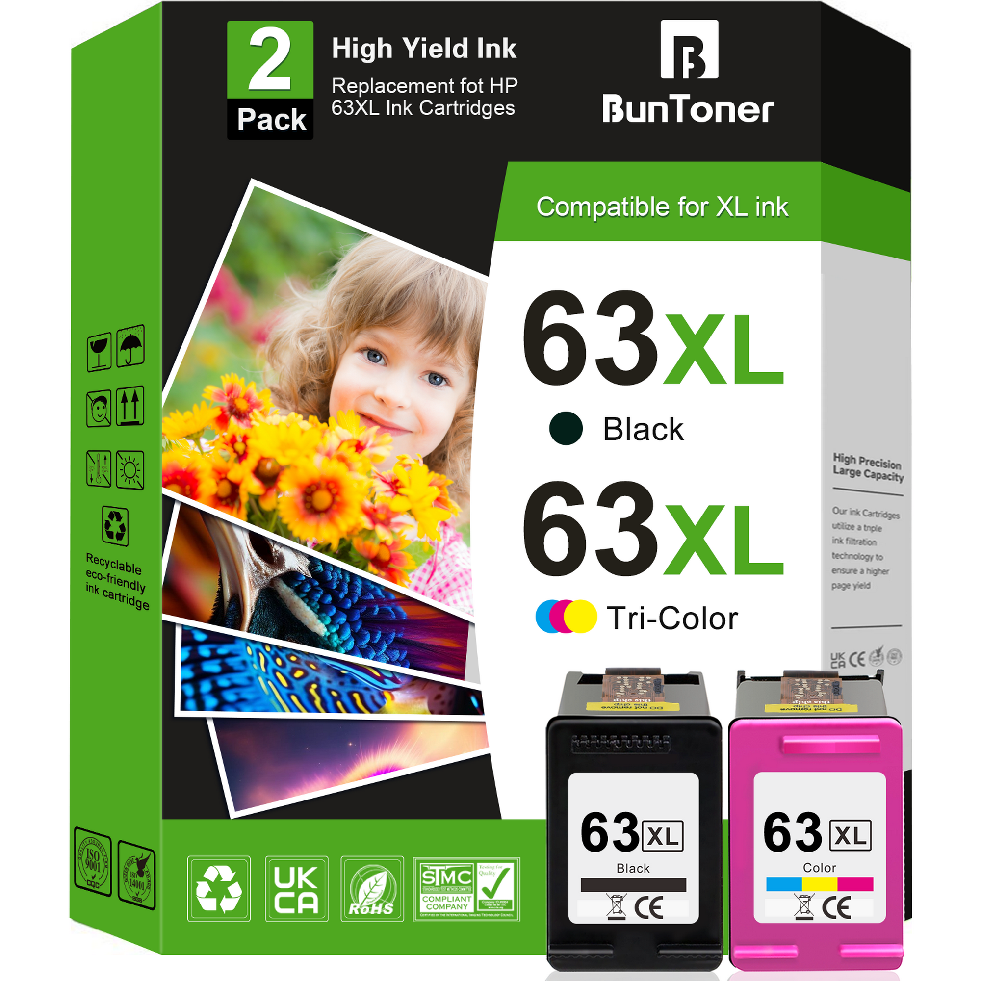 Click here for Buntoner 63xl Ink Compatible For Hp 63 Ink Cartrid... prices