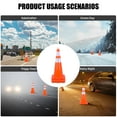 8 Pack Traffic Safety Cones, Safety Cones with Reflective Collars, PVC ...