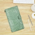Journal Notebook Green Soft Leather Cover, Pocket Diary with Lined Grid ...
