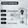 Dadiaei Winter De Icing Spray for Car Windshields 100ml Quickly Melts ...