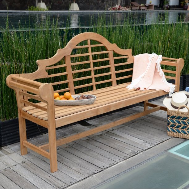 Cambridge Casual Willem Outdoor Teak Bench - Brown - Walmart.com