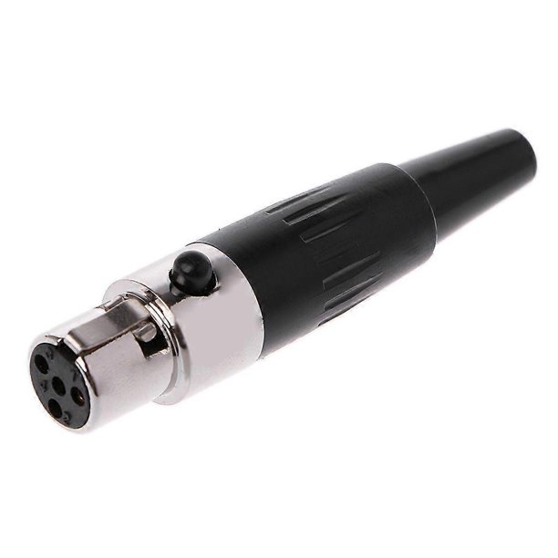 Conector de audio para micrófono mini XLR hembra de 3/4 pines de alta ...