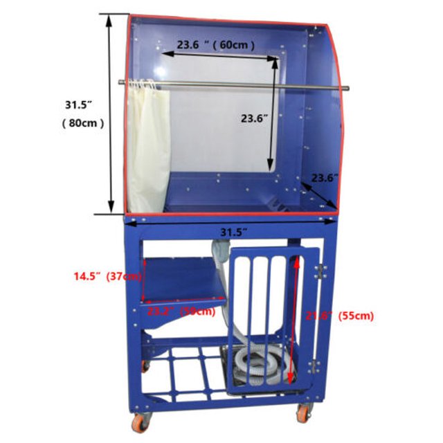 INTBUYING Quick Clean Screen Printing Wash Tank Vertical Rinse Sink ...