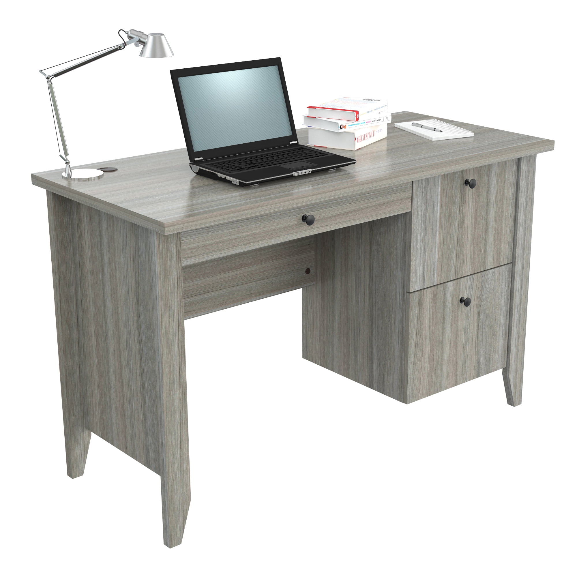 Inval Bradford Laminate Office Desk with File and Storage, Multiple ...
