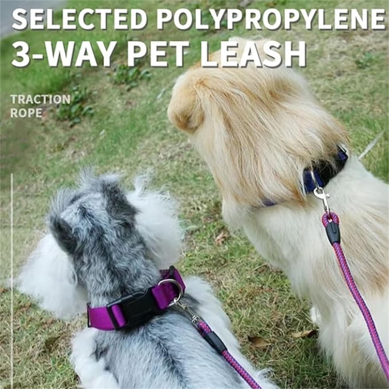 Multi Dog Leash For 3 Dogs Tangle Free Double Dog Leash Main Lead Rope ...