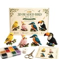 3D Beaded Animal DIY Craft Kit Acrylic Bead Figurine Making Set 7 ...
