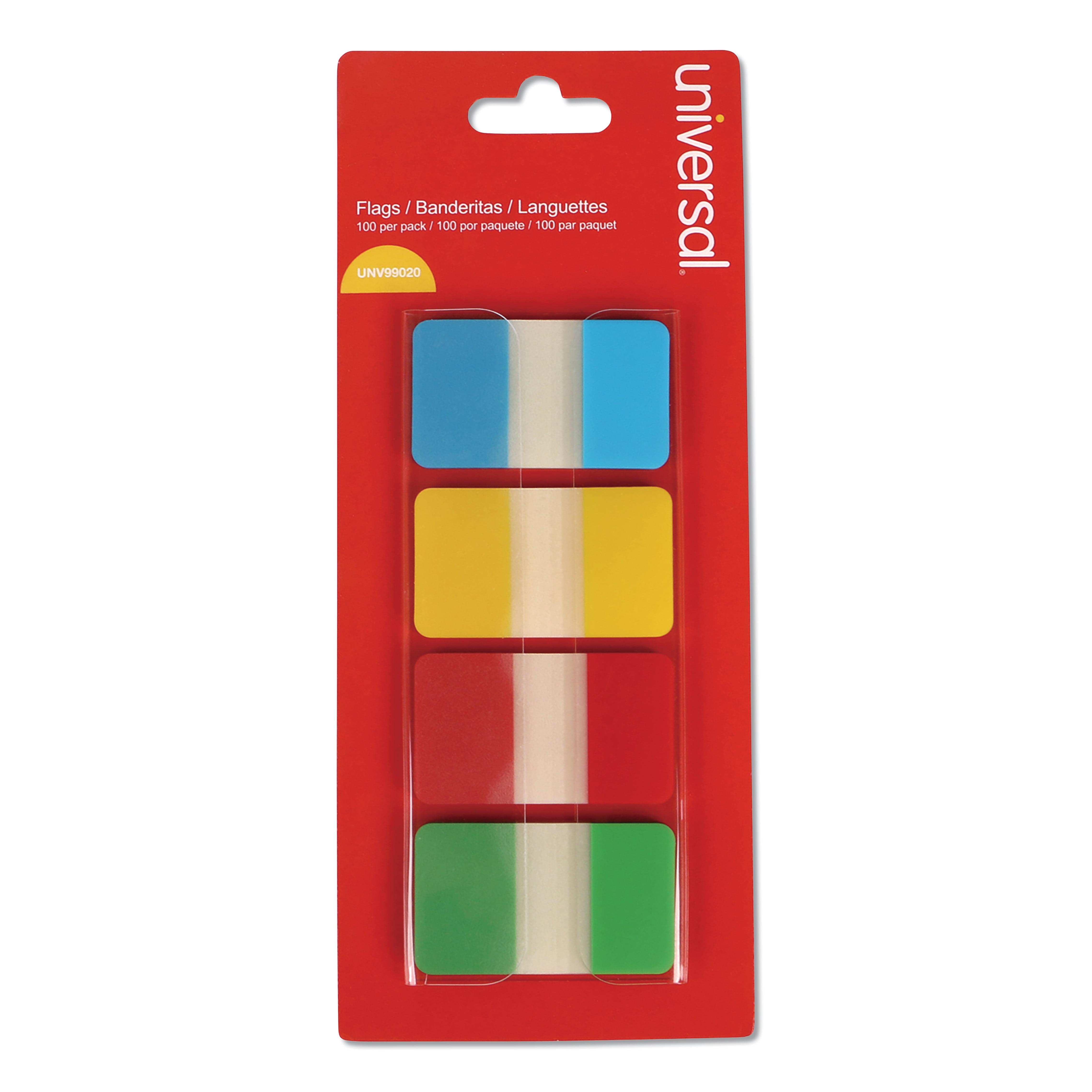 Self Stick Index Tab, 1", Assorted Colors, 100/Pack - Walmart.com ...