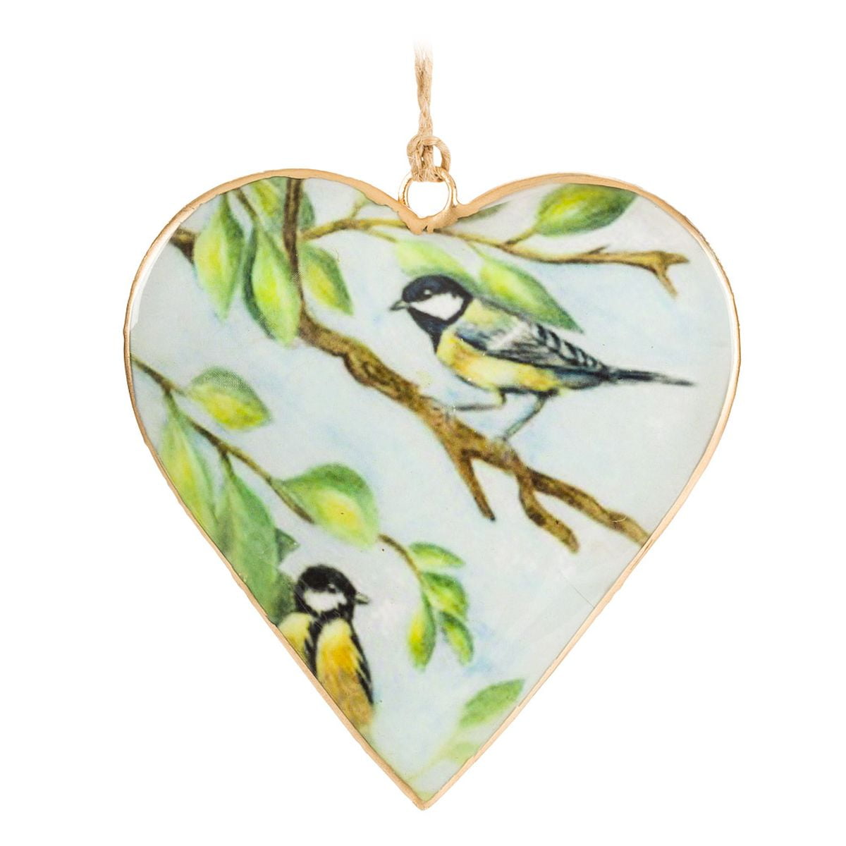Set of 12 Chickadee Heart Ornament - Walmart.com