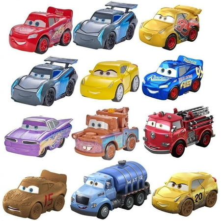 Disney/Pixar Cars Mini Racers Vehicle 3-Pack (Styles May Vary ...