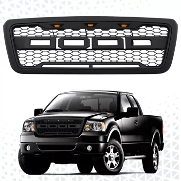 AMERICAN MODIFIED Armor Grille w/ Off Road Lights for 2004-2008 Ford ...