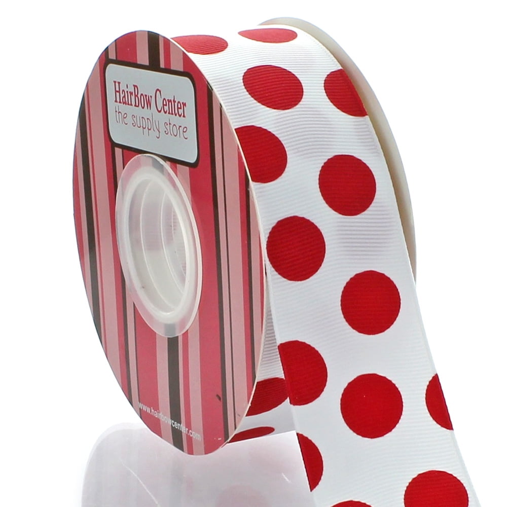 1.5" Large Red Dot Grosgrain Ribbon 100yd - Walmart.com