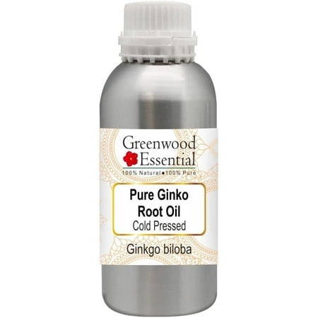 Greenwood Essential Pure Ginko Root Oil (Ginkgo biloba) with Glass ...