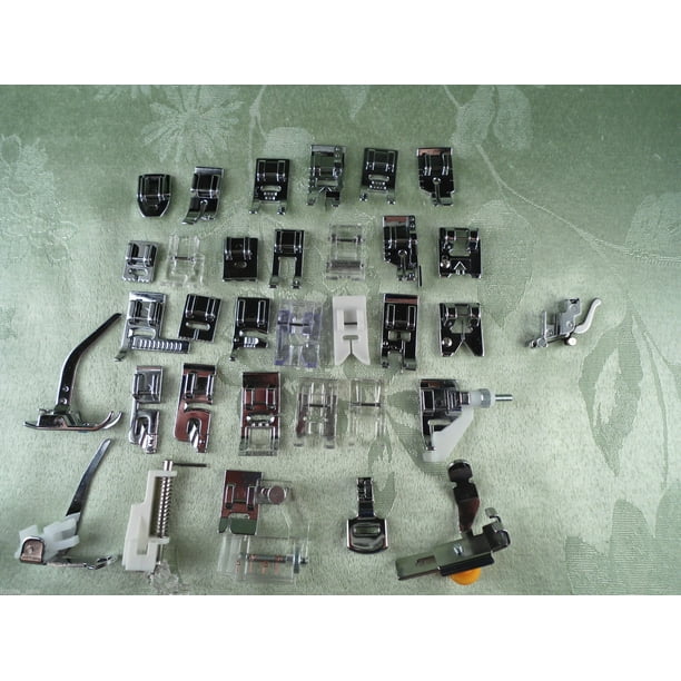 Multifunctional Kit of 32 Low Shank Sewing Machine Presser Feet fits ...