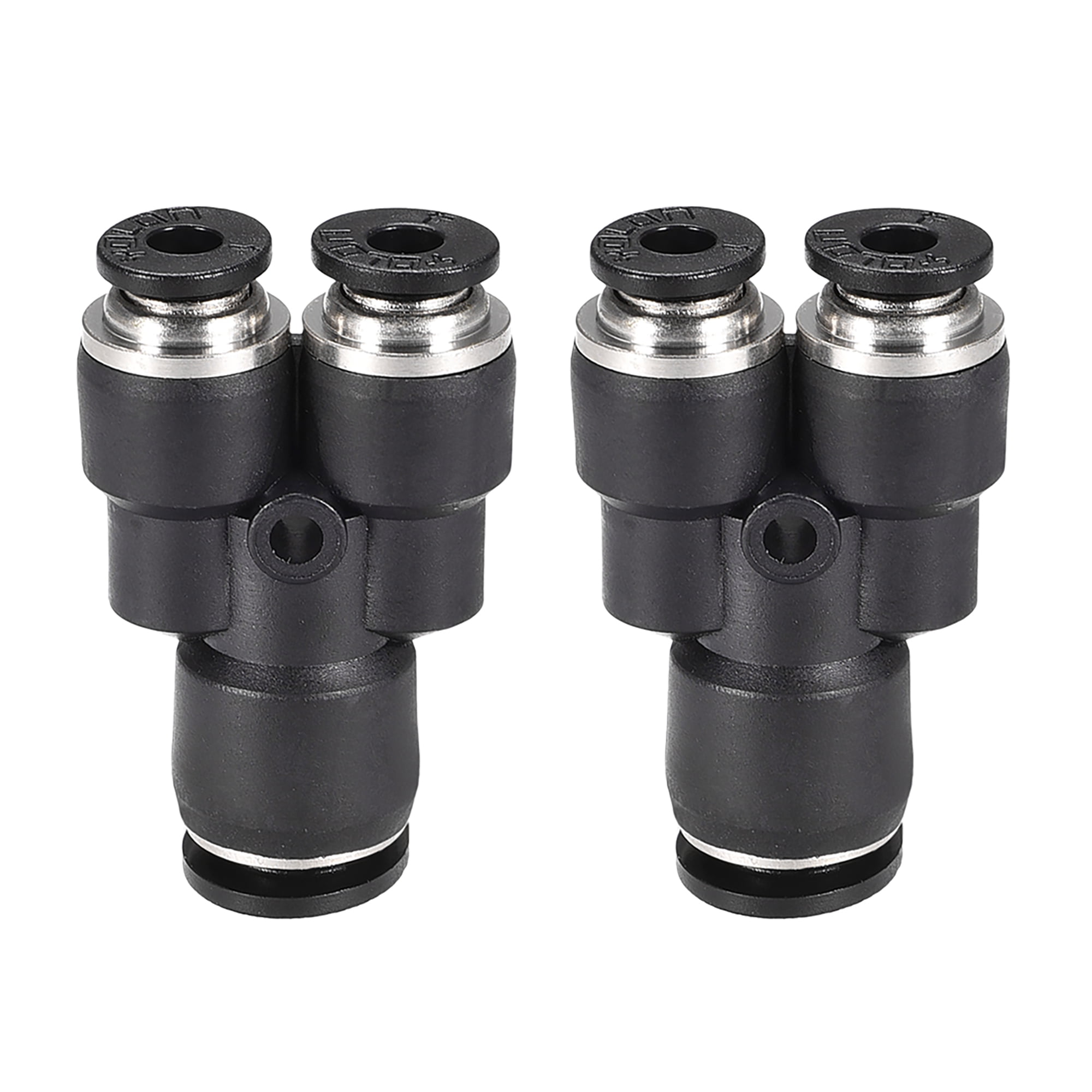 Unique Bargains Plastic Connect Y Splitter Push To Tube Fittings,8mm X ...
