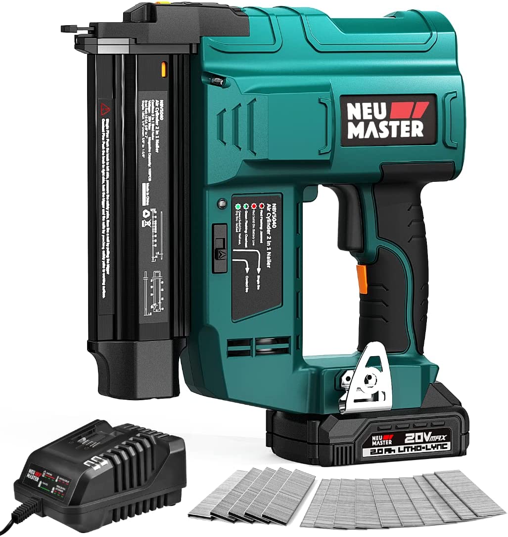 NEU MASTER Cordless Brad Nailer 18 Gauge 2 In 1 Nail Gun Staple Gun NEU MASTER Cordless Brad Nailer 18 Gauge 2 In 1 Nail Gun Staple Gun