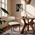 Meridian Furniture Riccio Cream Vegan Leather Dining Side Chair (Set of ...