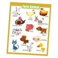 Farm Animals Learning Poster for Kids - Educational Barnyard Animals ...