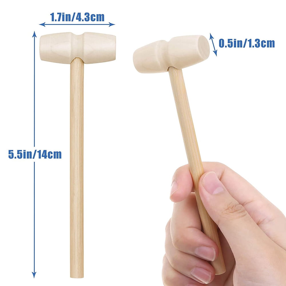 Buy Mini Wooden Hammers for Chocolate for Breakable Chocolate Heart Toy ...