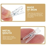 100 Pcs Transparent Picture Clips Photo Hanging Clips Mini Clothespins ...