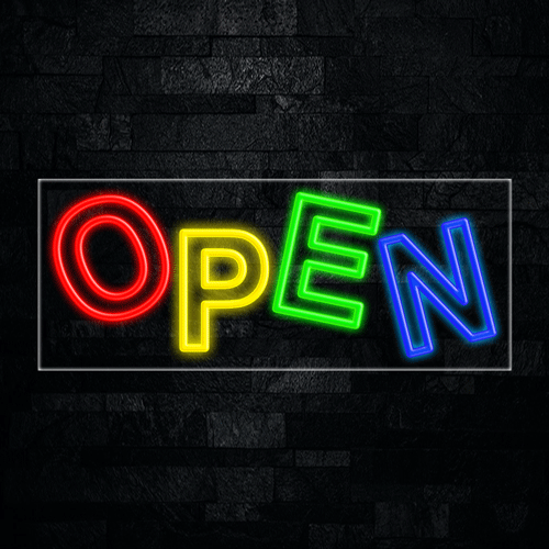 Open-LED Neon Sign #30599 Made in USA - Walmart.com