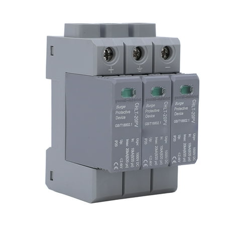 3P 10KA-20KA PV Surge Protective Device DC Voltage Surge Protector ...