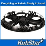 HubStar Hubcap Set for Honda Civic 2019-2021, 16-inch Replica Silver-Black Wheel Cover (Set of 4 ...
