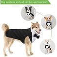 Dog Tuxedo and Bandana Set Dogs Formal Tuxedo PET Wedding Party Suit ...