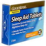 GoodSense Fast Acting Sleep Aid Tablets, Doxylamine Succinate 25mg, 32 ...