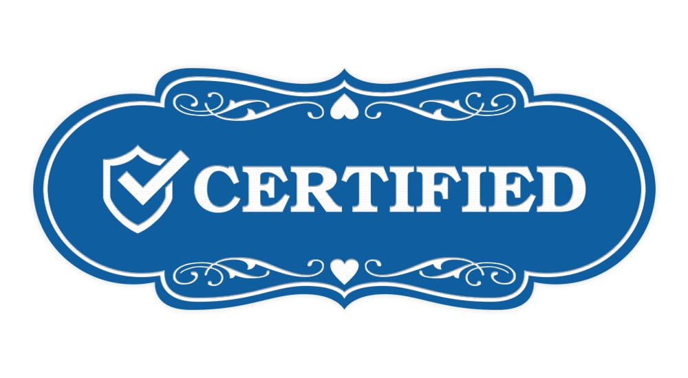 Certified Sign Blue
