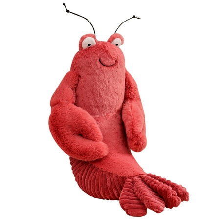 XiziooPlush Toy Pink Shrimp Doll Stuffed Animal Cute Pippi Shrimp ...