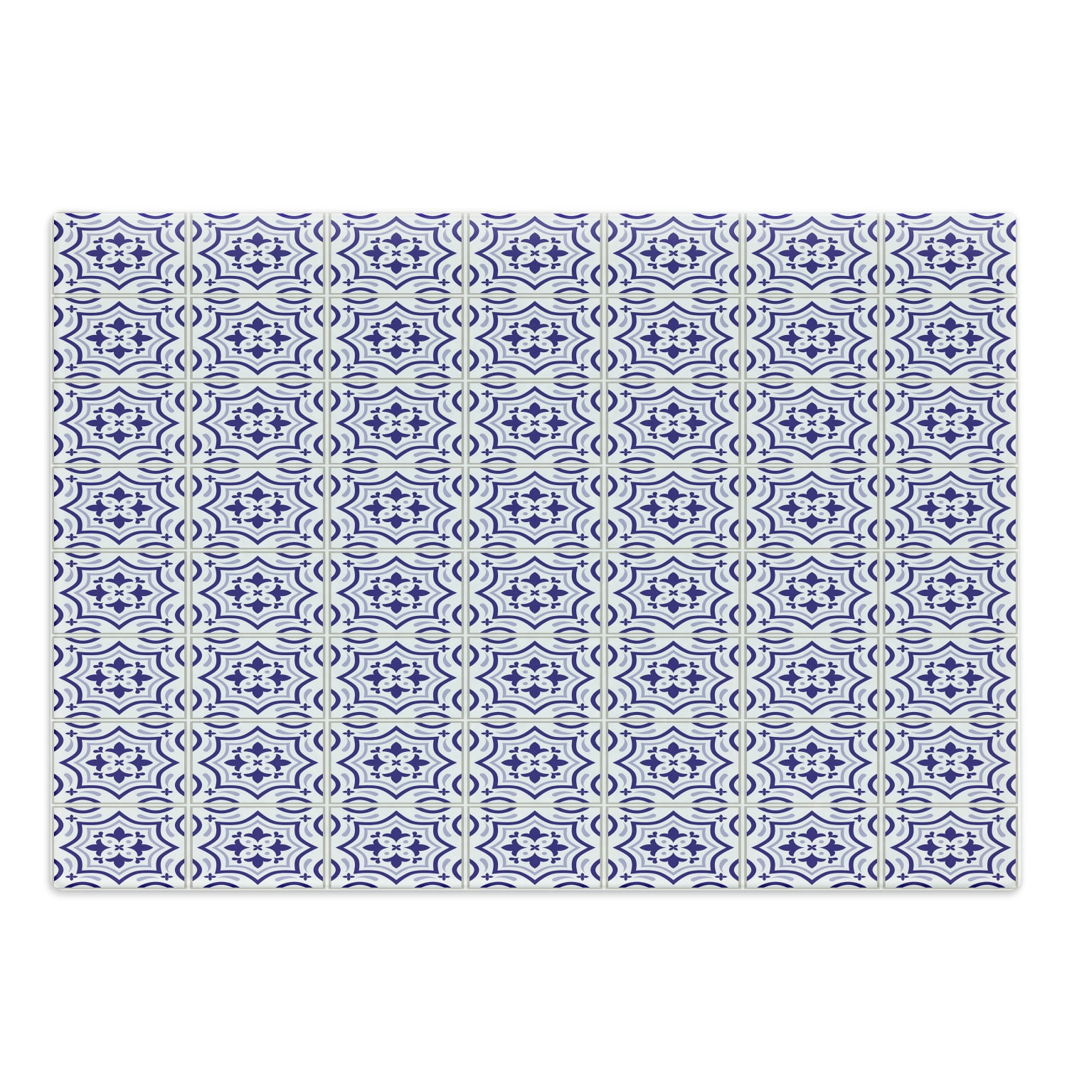 Navy Blue Cutting Board, Portuguese Tile Design Traditional Azulejo ...