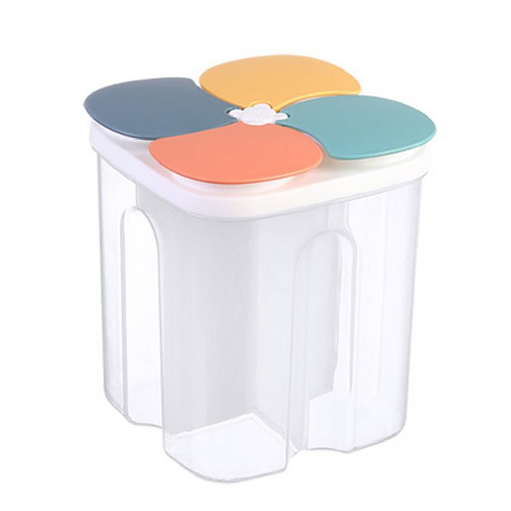 Divided Food Storage Containers with Lids Airtight | Kitchen Canisters ...