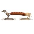 Dog Shaped Hot Dog Grill Rack - Stainless Steel Sausage Stand for BBQ ...
