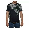 XTREME COUTURE by AFFLICTION Men's T-Shirt LONG VIEW Biker WINGS MMA ...