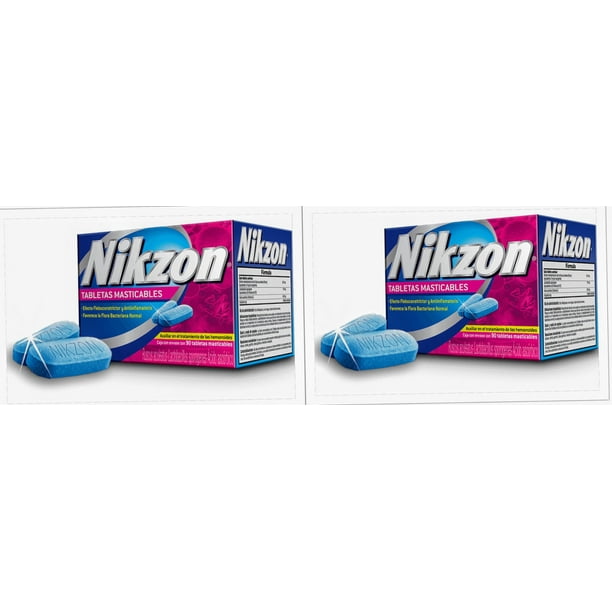 Nikzon 90 Tabs. each 2 PACK!! Chewable treatment For Hemorrhoid Anti ...