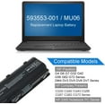 Replacement Battery for HP Spare 593553-001, HP Compaq Presario CQ32 ...
