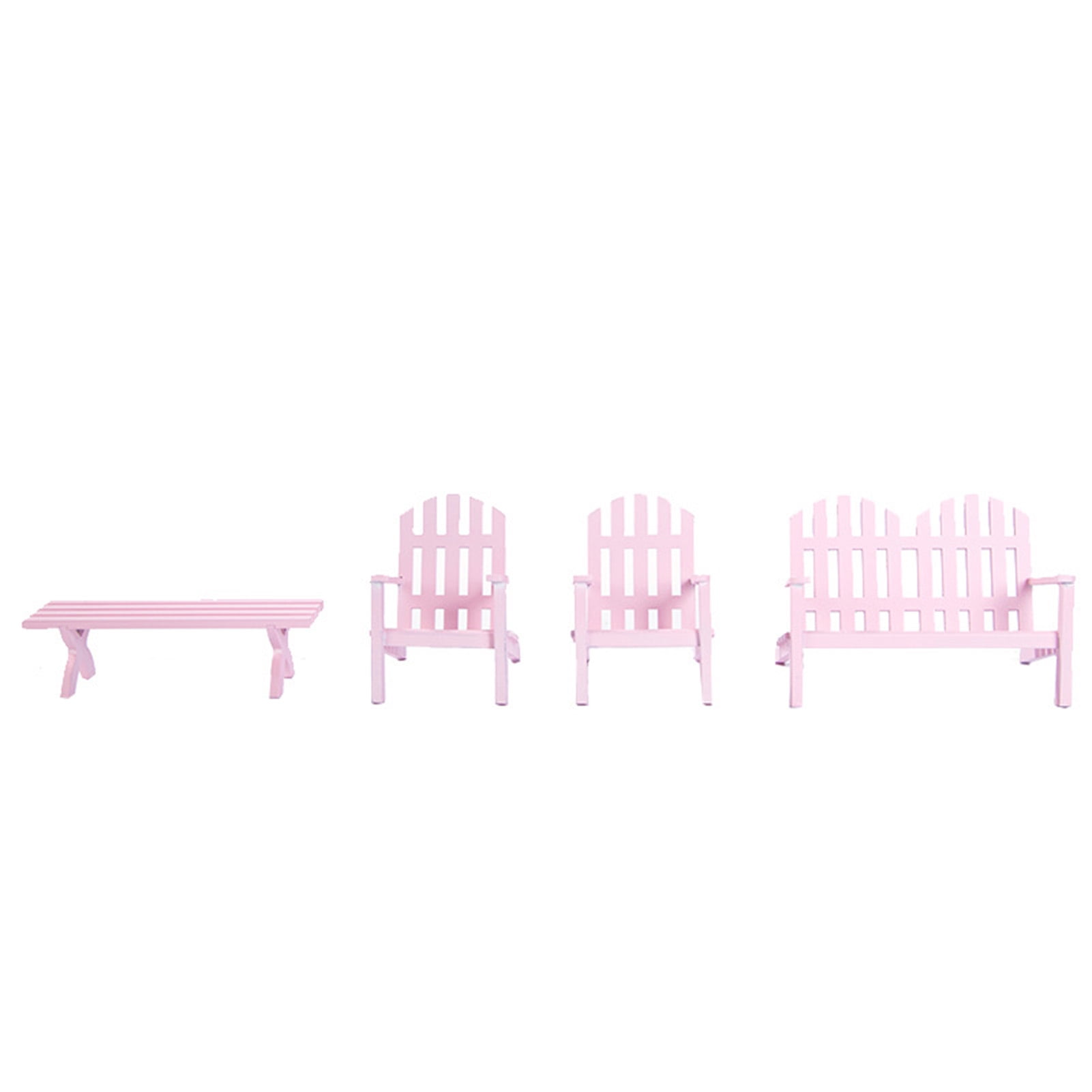 Skindy 1 Set Mini Table and Chair - High Simulation Decoration, Wooden ...