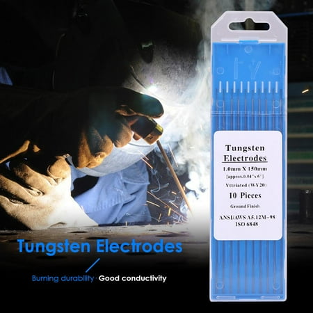 Mymisisa 10pcs/set WY20 Yttrium Tungsten Electrode Welding Rods Needle Tig for Welding | Walmart ...