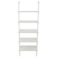 5 -Shelf Ladder Bookcase Industrial Pipe Shelves Shelf Shelving Rustic ...