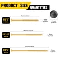 VKKM Yellow Torx Wood Screws, carbon steel with anti-rust coating ...