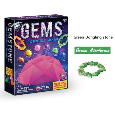 Goocheer DIY Gemstone Dig Toy Kit, Plaster Block Mining Gem Toy for ...
