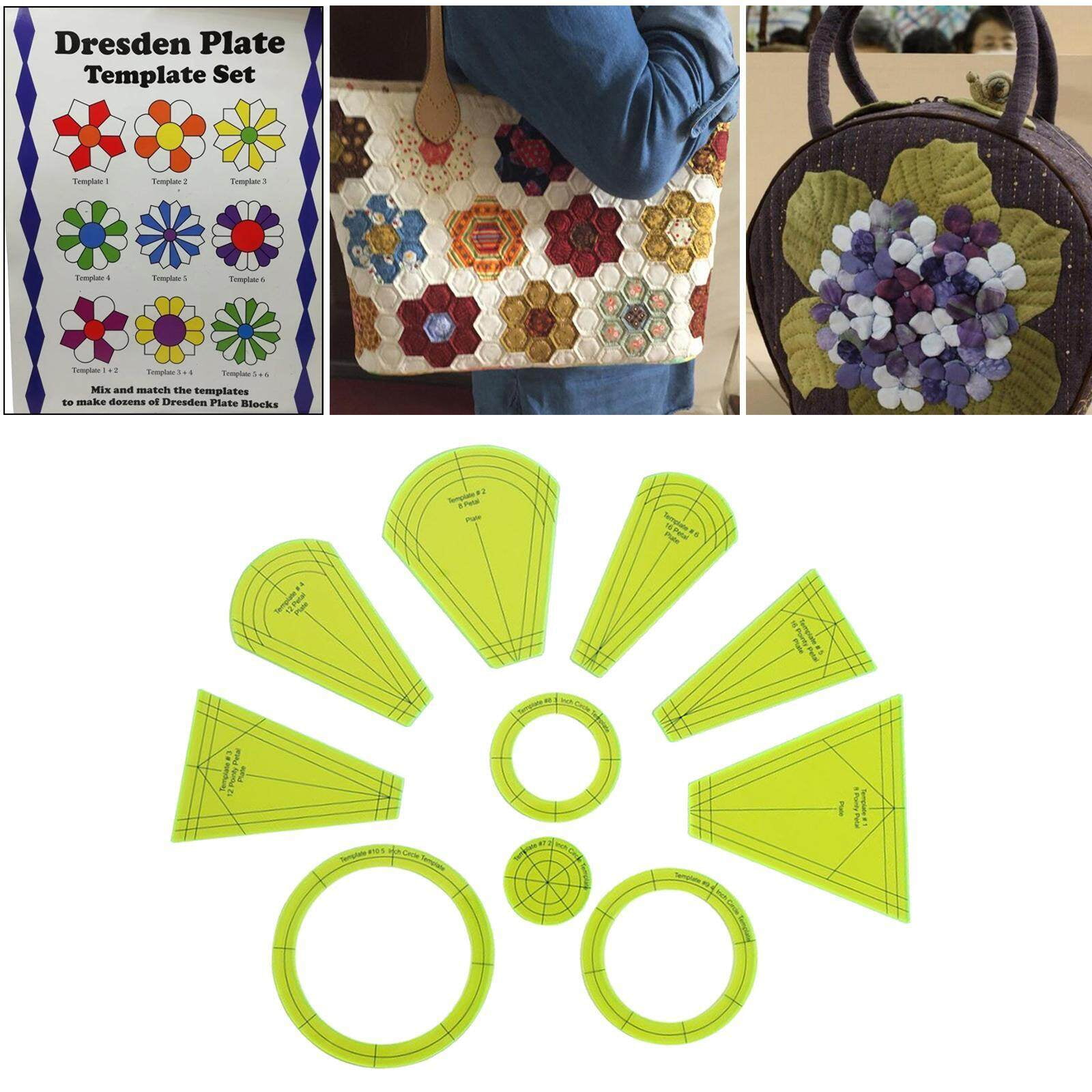 Click here for Kurtrusly 10pcs Dresden Plate Template Patchwork S... prices