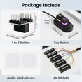 Computer Power Button Extension Cable Set Featuring Tactiled Switches ...