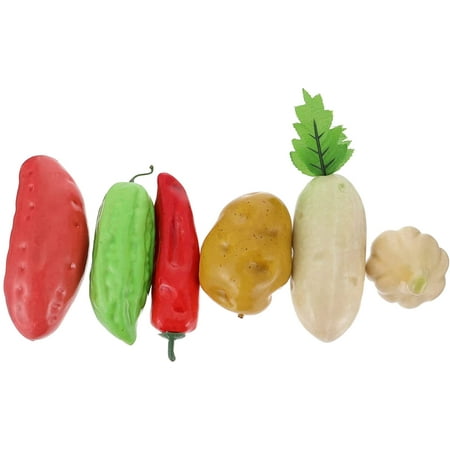 6pcs Artificial Vegetable Model Foam Vegetable Photo Prop Plastic Red ...