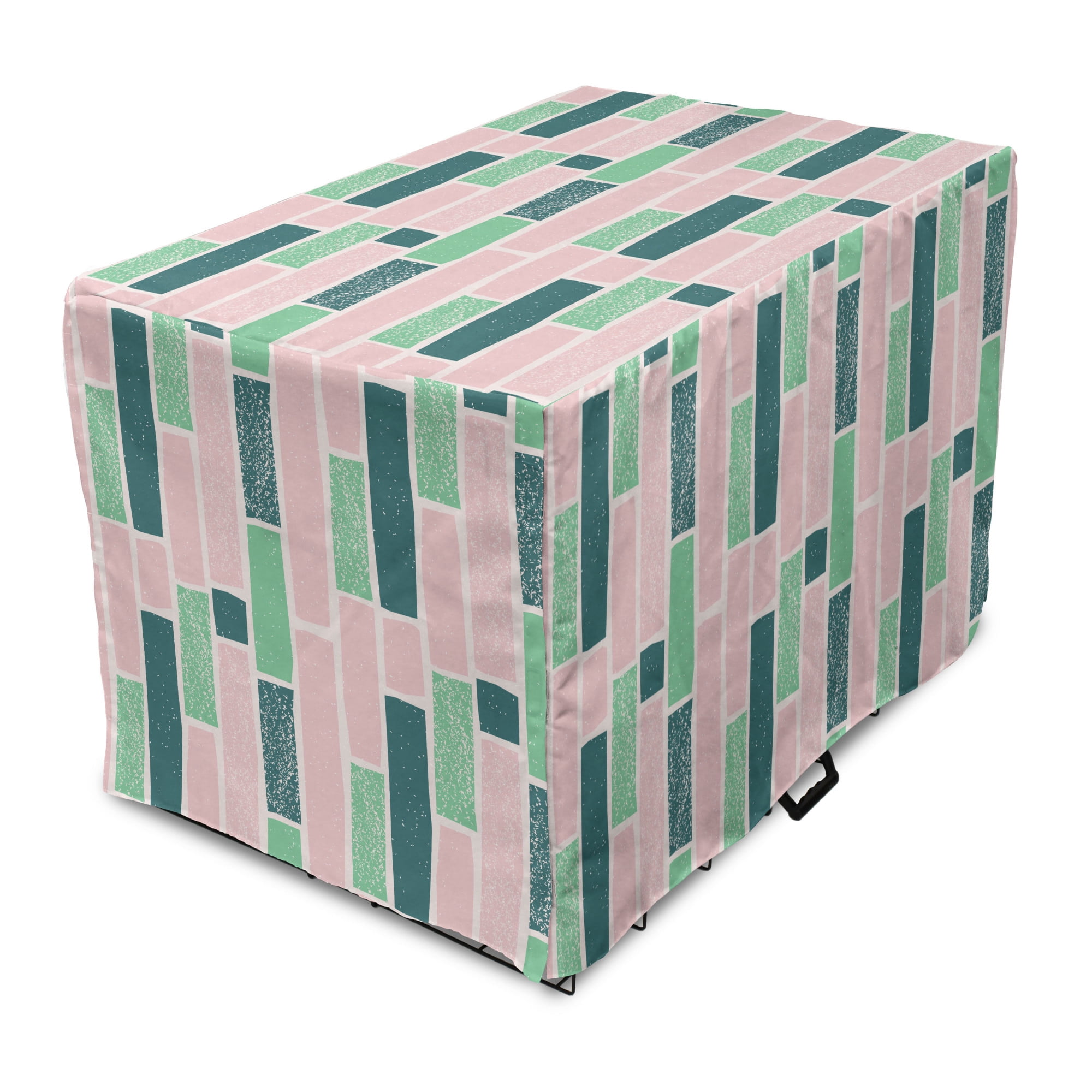 Brick Dog Crate Cover, Scandinavian Doodle Style Grunge Design, Easy to ...